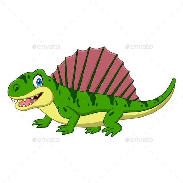 Cartoon Dimetrodon, Vectors | GraphicRiver