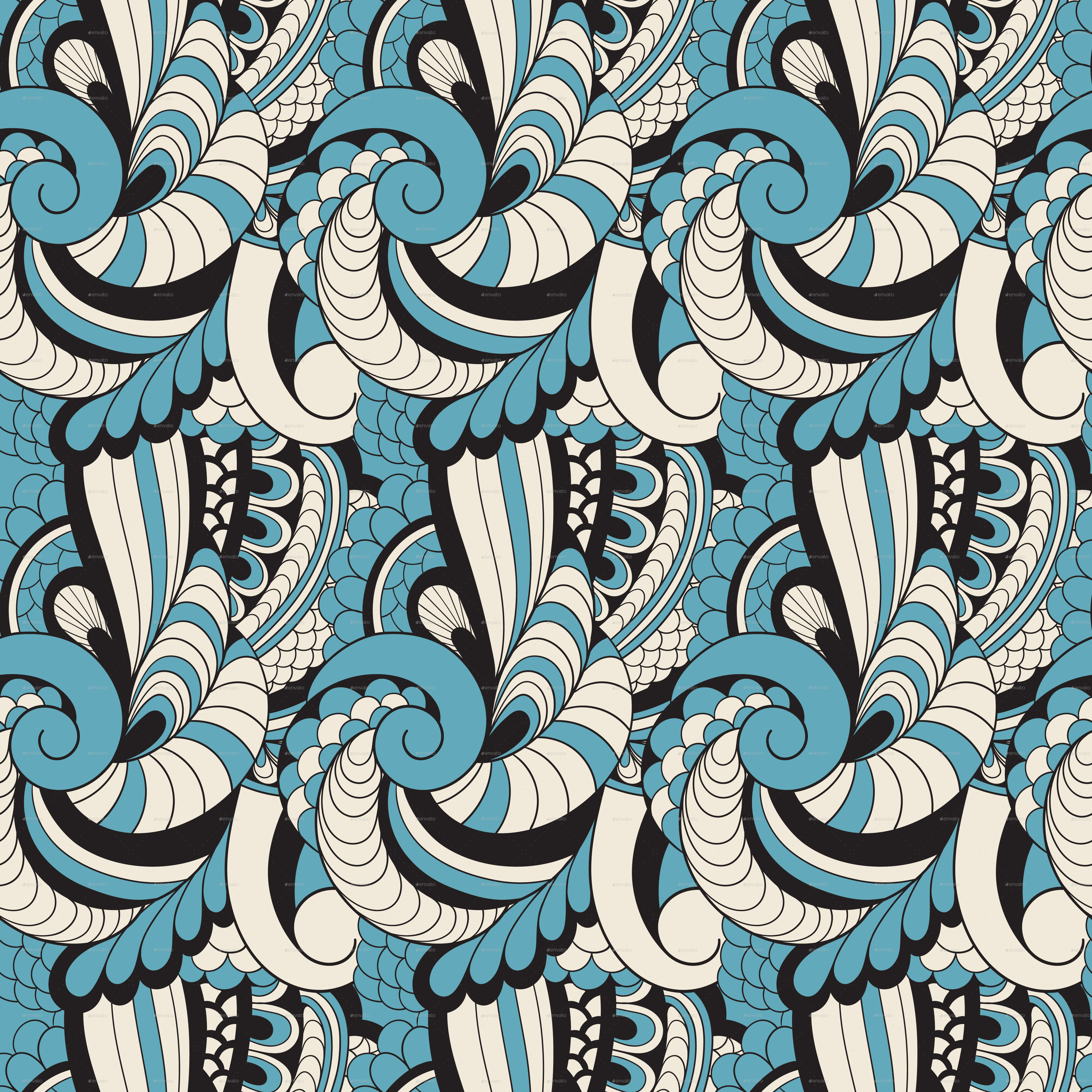 Set of Abstract Patterns, Vectors | GraphicRiver