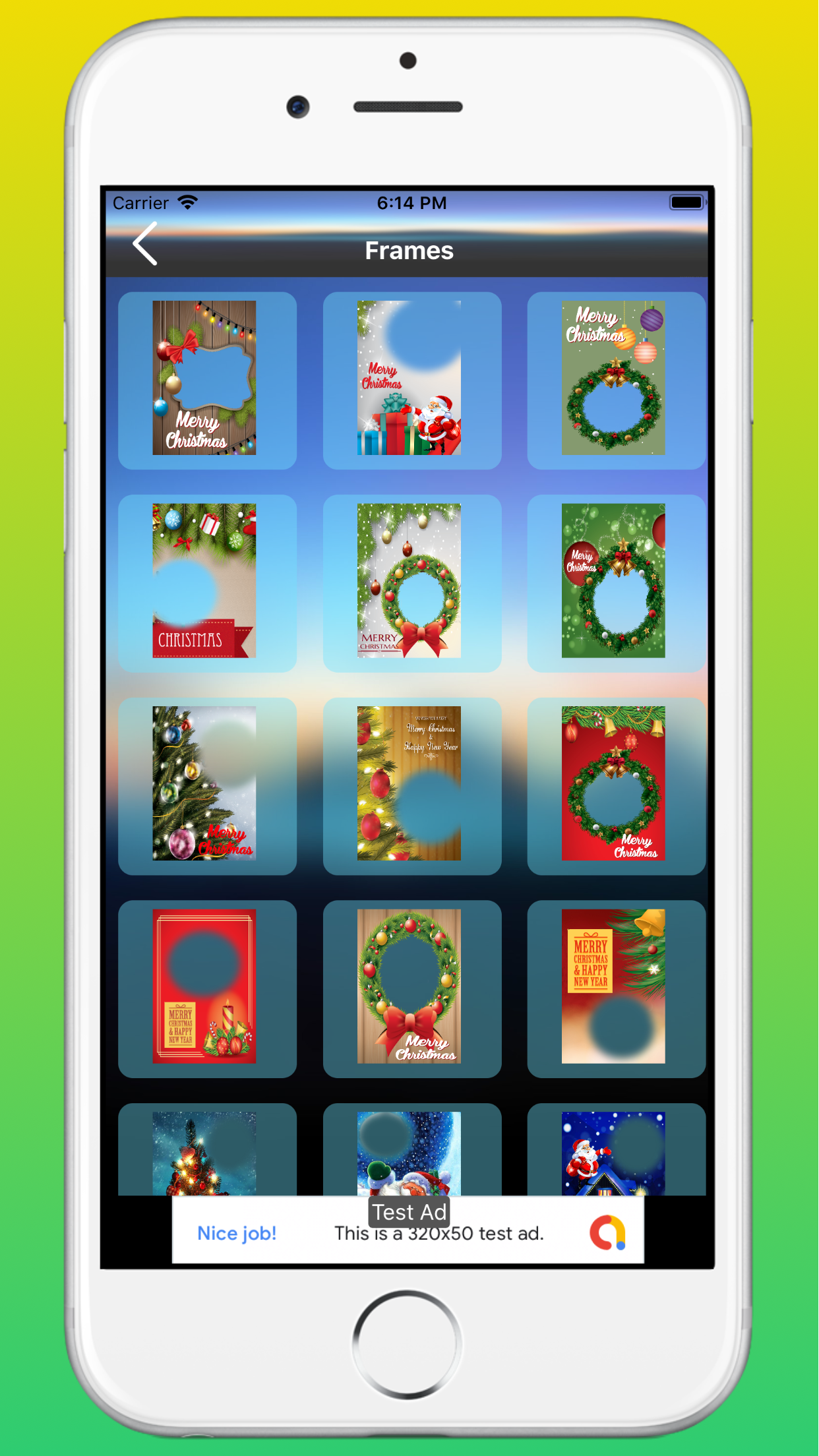 Christmas Photo Feames Editor (iOS App) by appworldking | CodeCanyon