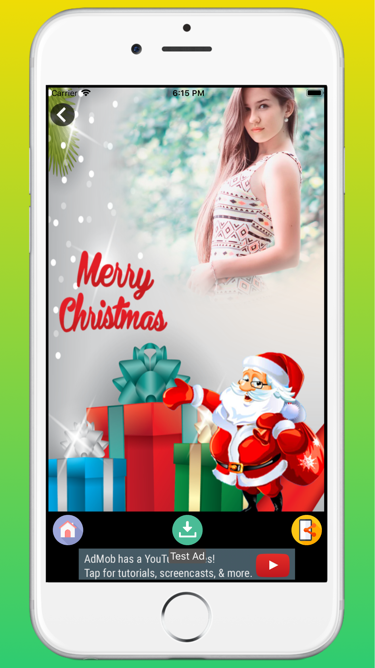 Christmas Photo Feames Editor (iOS App) by appworldking | CodeCanyon