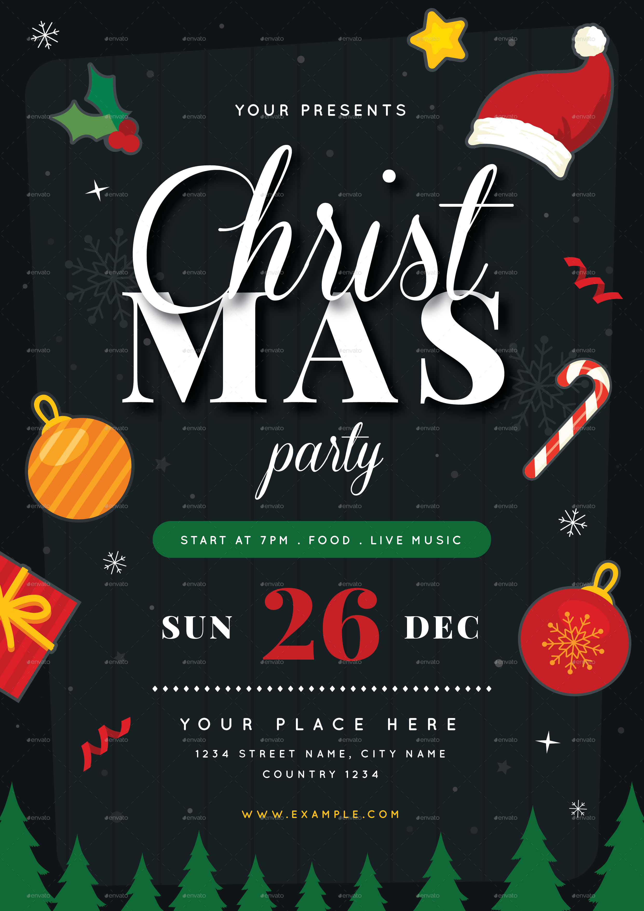 Christmas Flyer, Print Templates | GraphicRiver