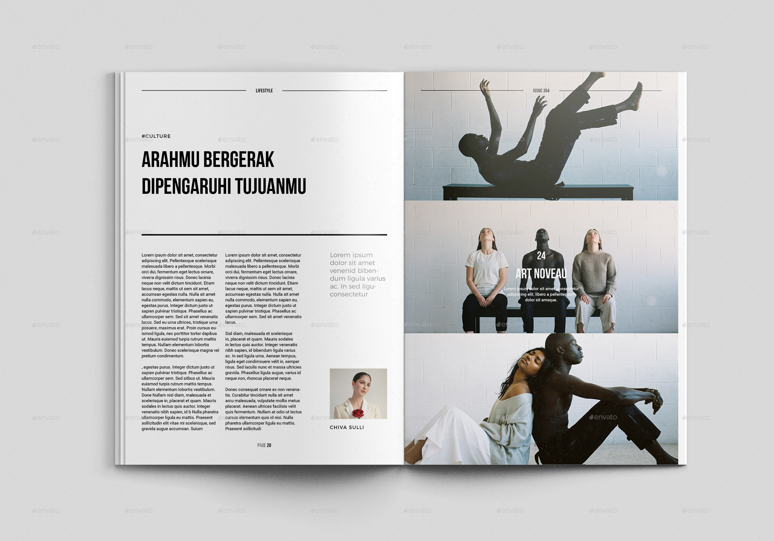 Lifestyle Magazine Template, Print Templates | GraphicRiver