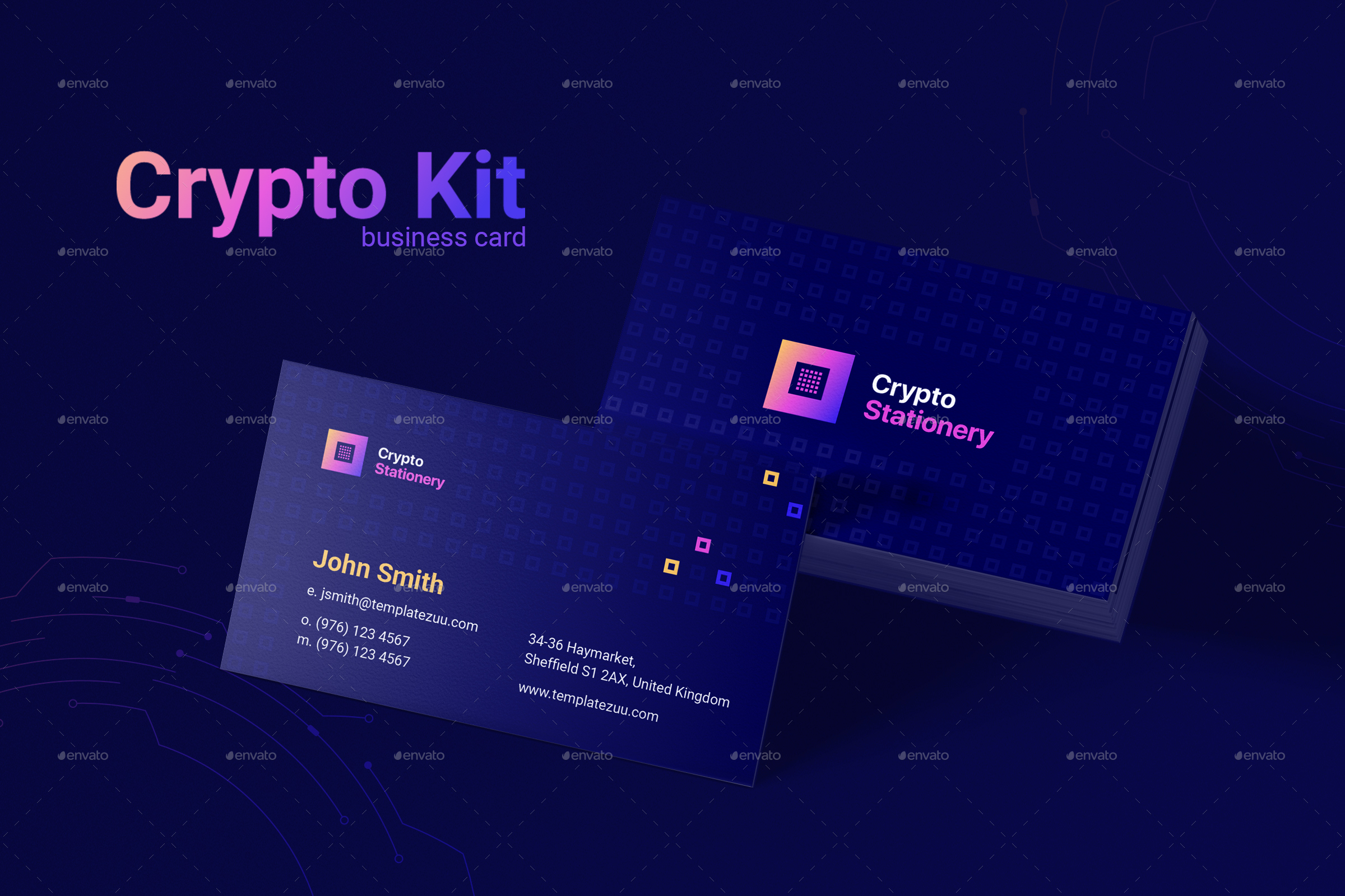 Crypto Stationary, Print Templates | GraphicRiver