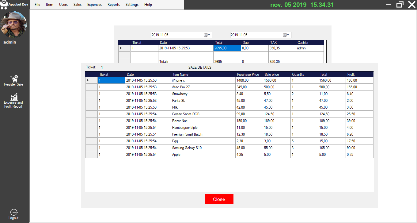 Point Of Sale (POS) - Super Market - C# MySQL by AppsbolDev | CodeCanyon