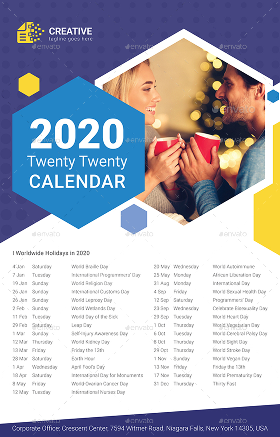 Poster Calendars 2020, Print Templates | GraphicRiver