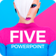 Five - PowerPoint Presentation Template, Presentation Templates ...