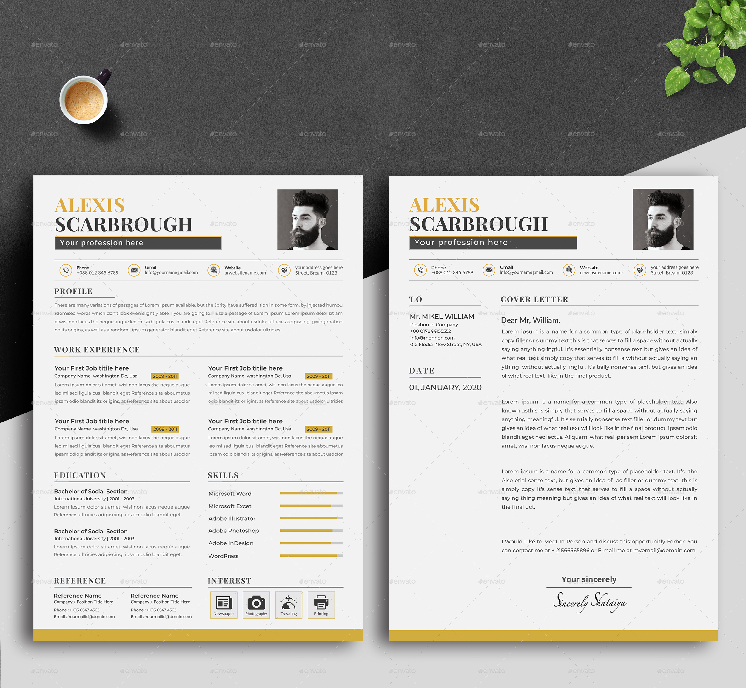 Resume by AmirCreation | GraphicRiver