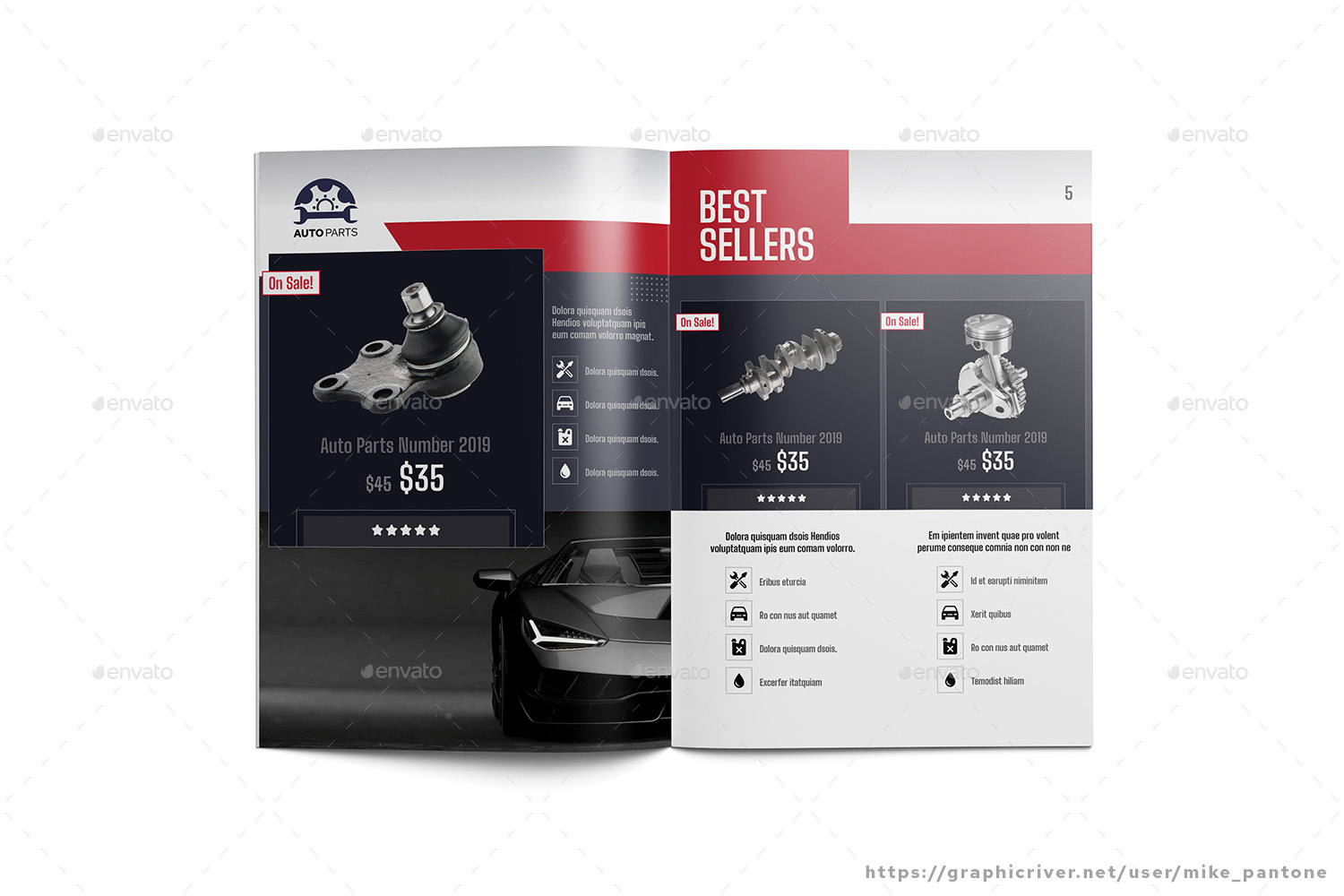 Auto Parts Shop Catalog, Print Templates | GraphicRiver