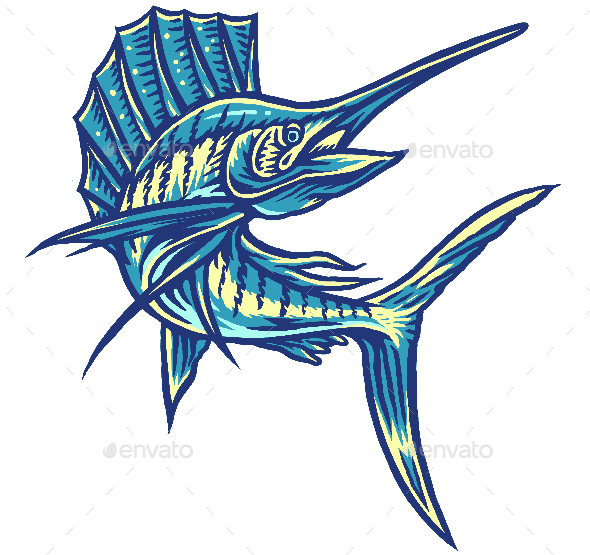 Vector Sailfish, Vectors | GraphicRiver