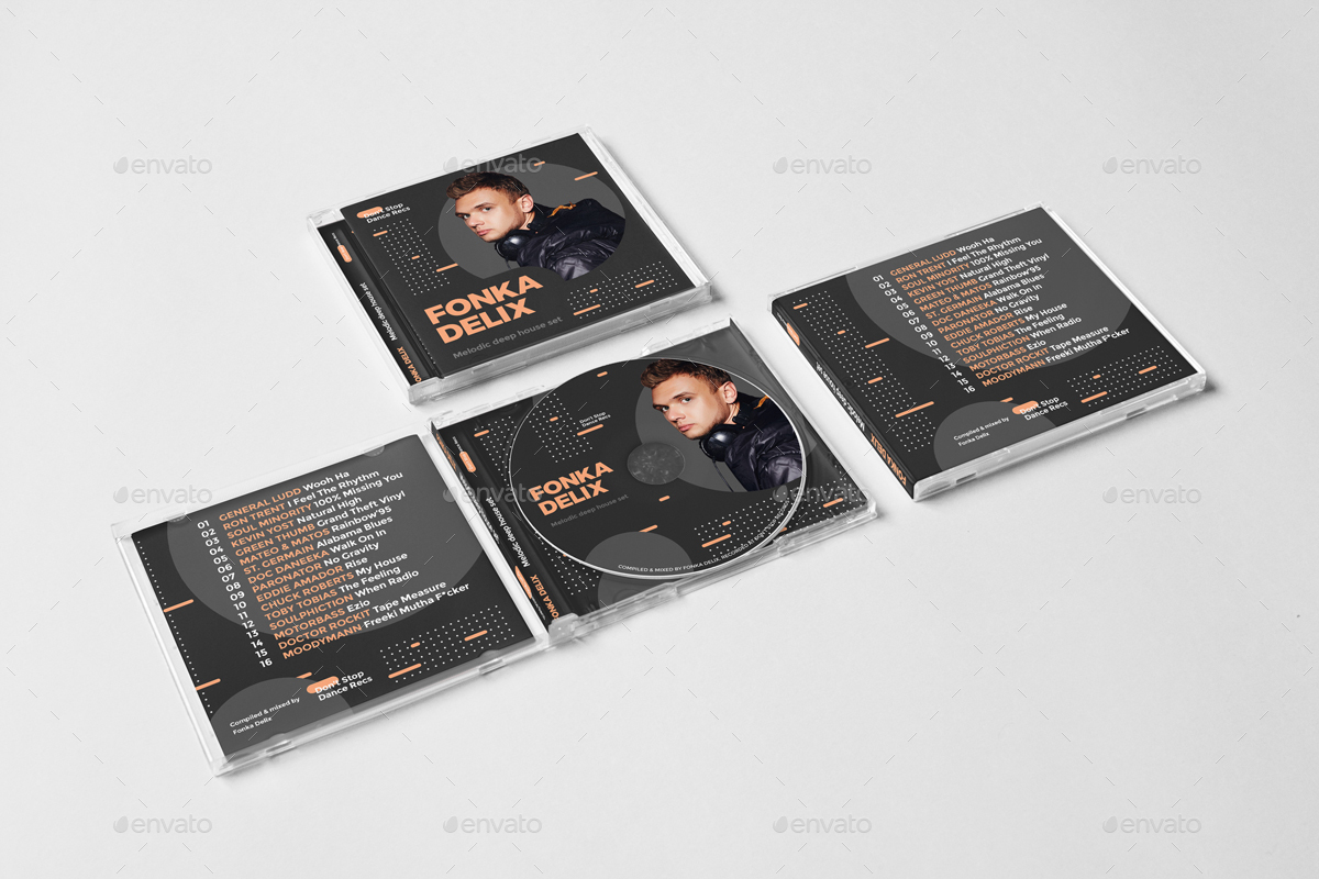 Modern DJ Mix / Album CD Cover Artwork Template, Print Templates ...