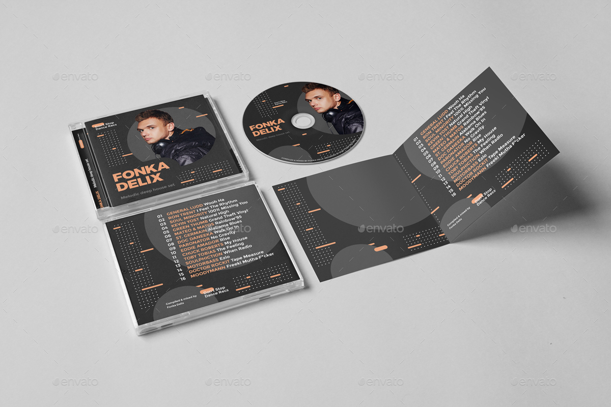 Modern DJ Mix / Album CD Cover Artwork Template, Print Templates ...