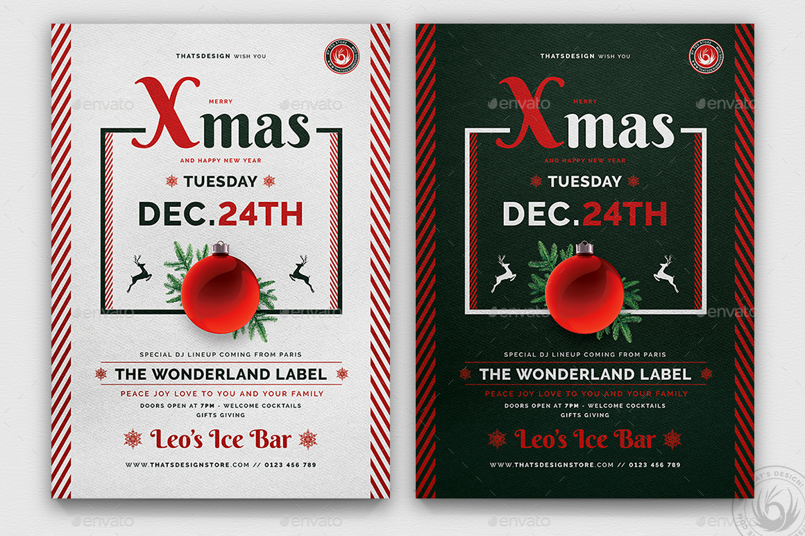 Christmas Eve Flyer Bundle V2, Print Templates | GraphicRiver
