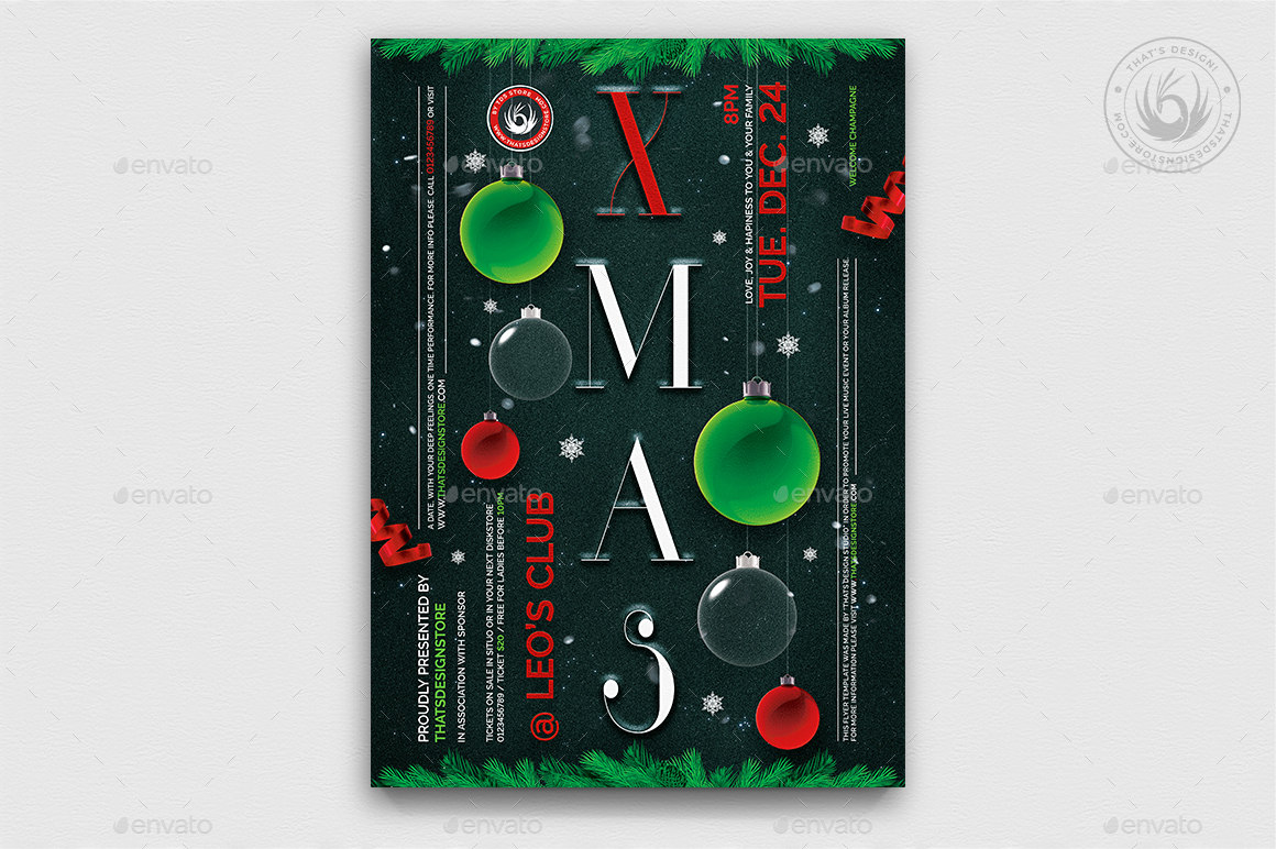 Christmas Eve Flyer Bundle V2, Print Templates | GraphicRiver