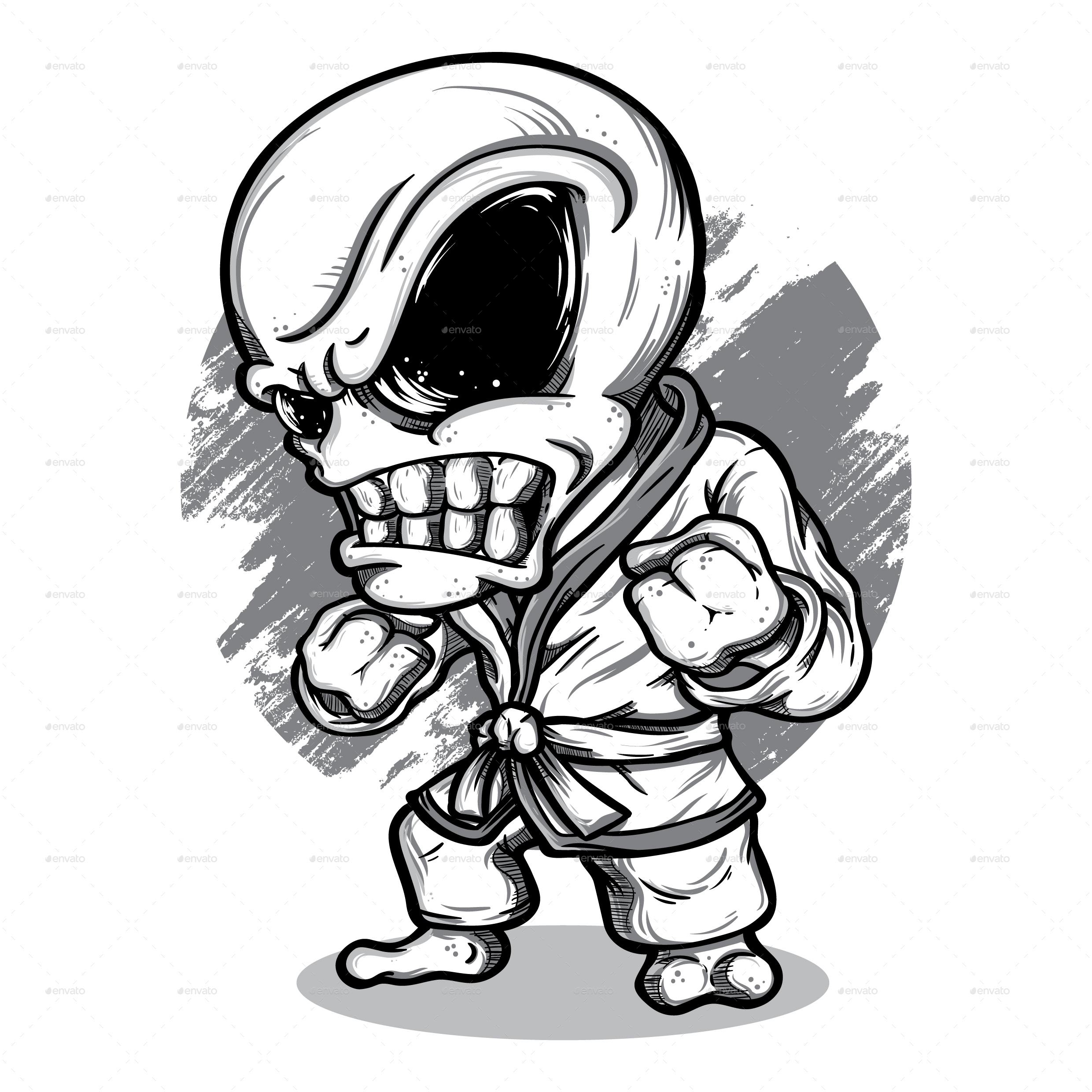 Alien Karate, Vectors | GraphicRiver