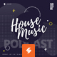 House Music Podcast vol.2 - Album Cover Artwork Template, Web Elements