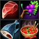 Fantasy Food Icons, Game Assets | GraphicRiver
