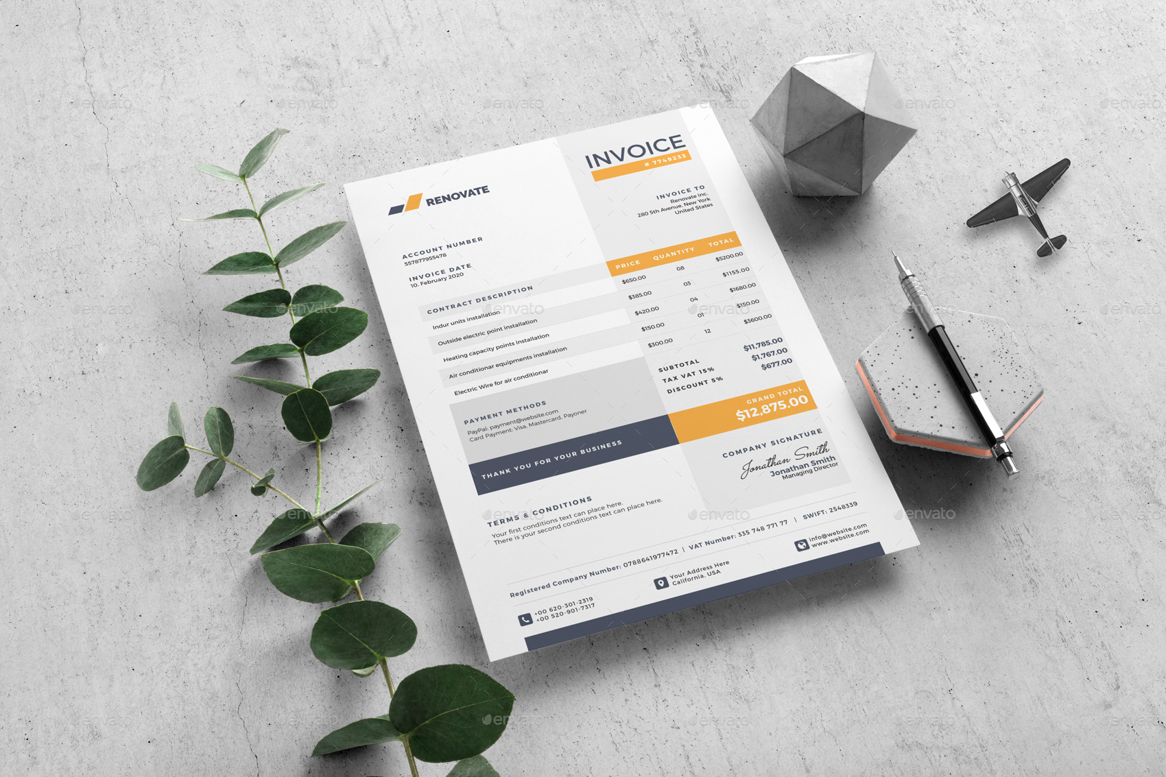 Invoice, Print Templates | GraphicRiver