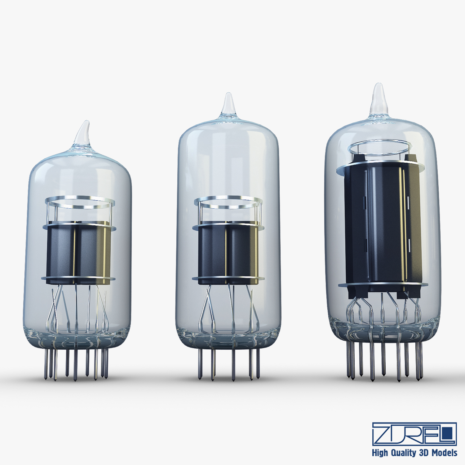 Vacuum Tubes Set by Zurel | 3DOcean