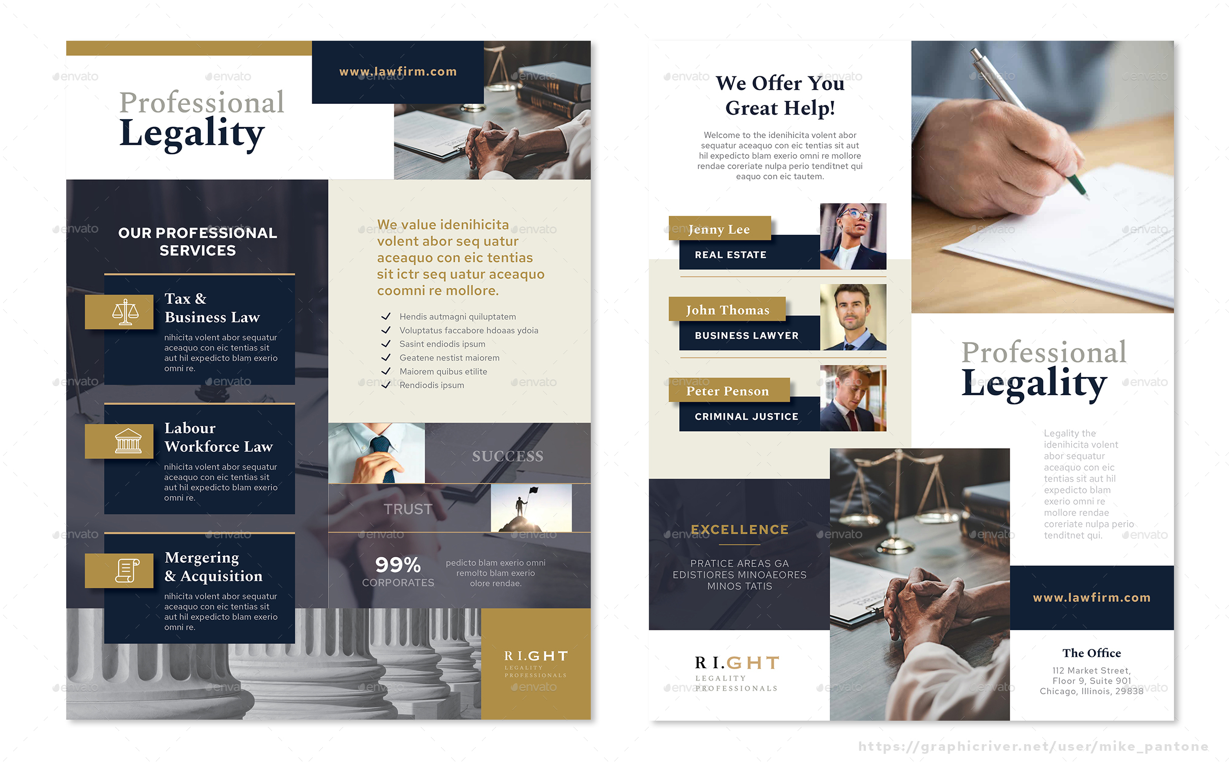 Legality Service Flyers – 4 Options, Print Templates | GraphicRiver