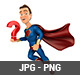 3D Superhero Flying and Holding Question Mark, Graphics | GraphicRiver