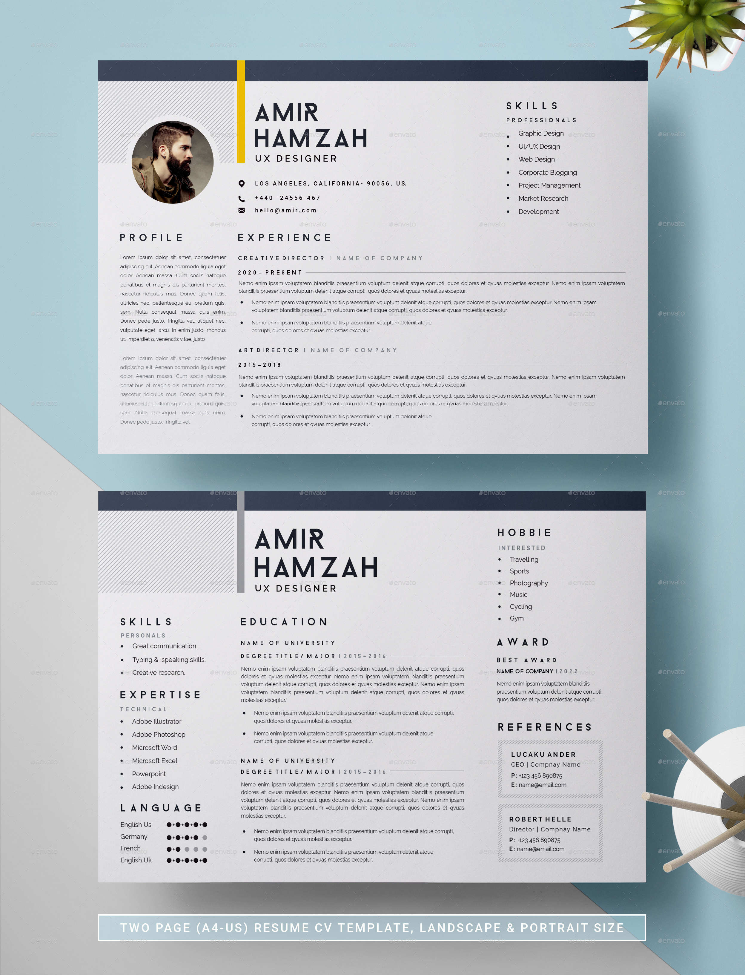 Resume/CV, Print Templates | GraphicRiver