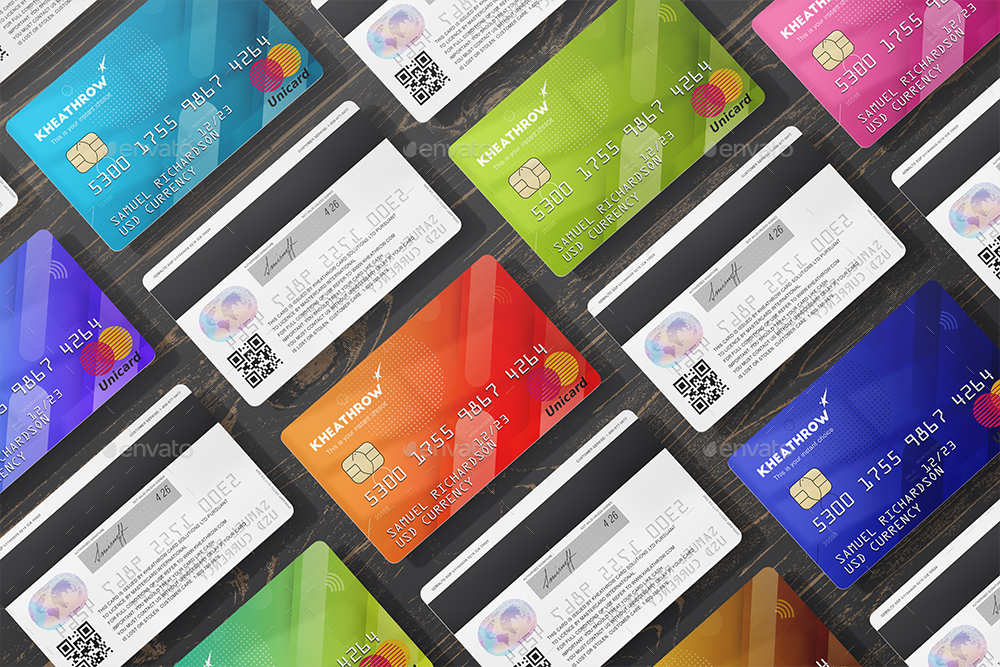 Credit / Debit Card Mock-Ups Vol.1, Graphics | GraphicRiver
