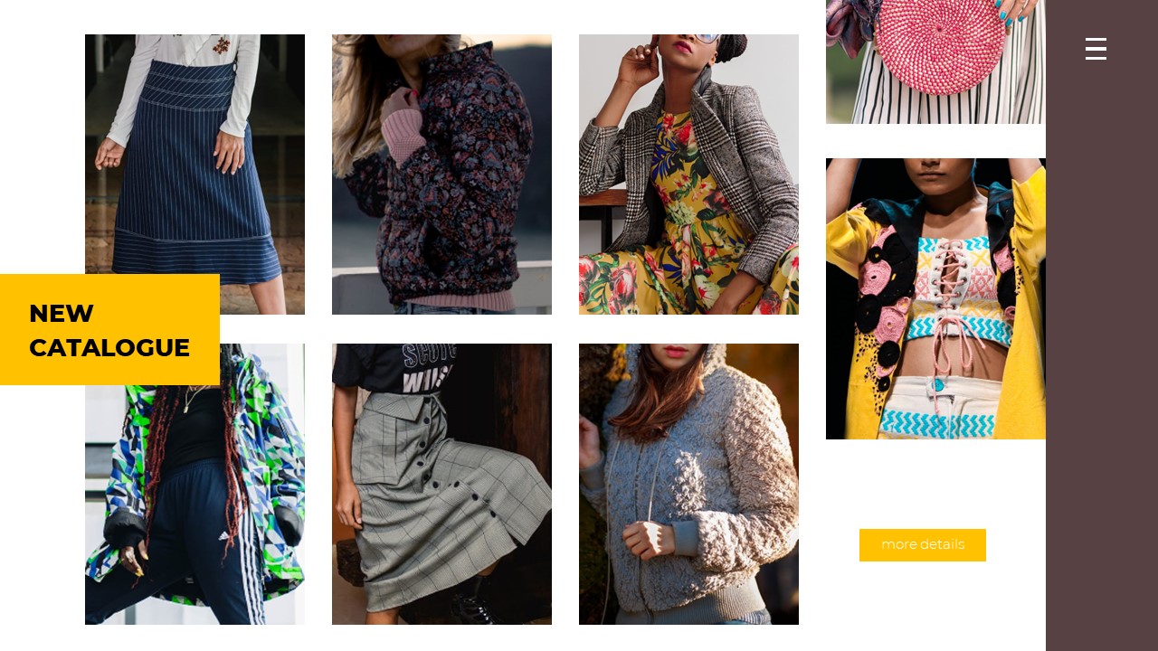 MV Clothes Creative Fashion Keynote Presentation Template, Presentation ...