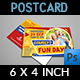Family Fun Day Postcard Template, Print Templates | GraphicRiver