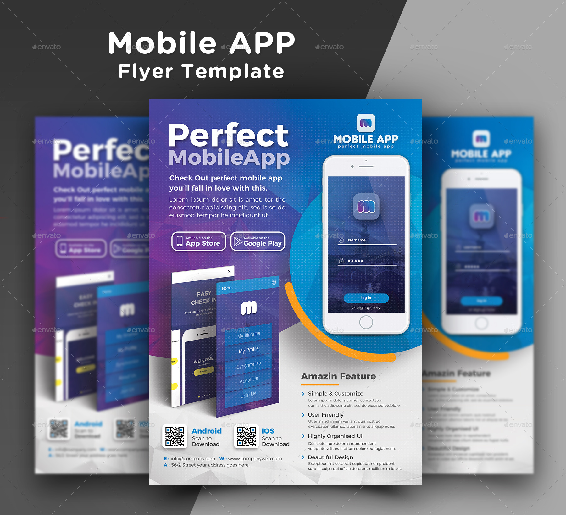 Mobile App Advertising Bundle, Print Templates | GraphicRiver