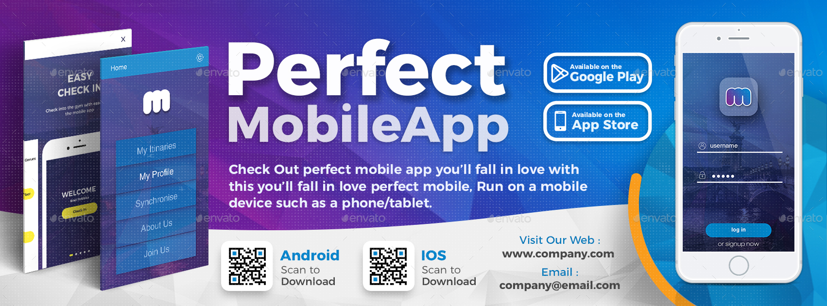 Mobile App Advertising Bundle, Print Templates | GraphicRiver