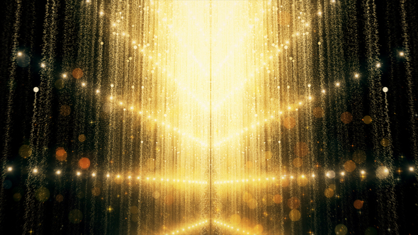 Gold Glitter And Reflection Lights 02 4K, Motion Graphics | VideoHive