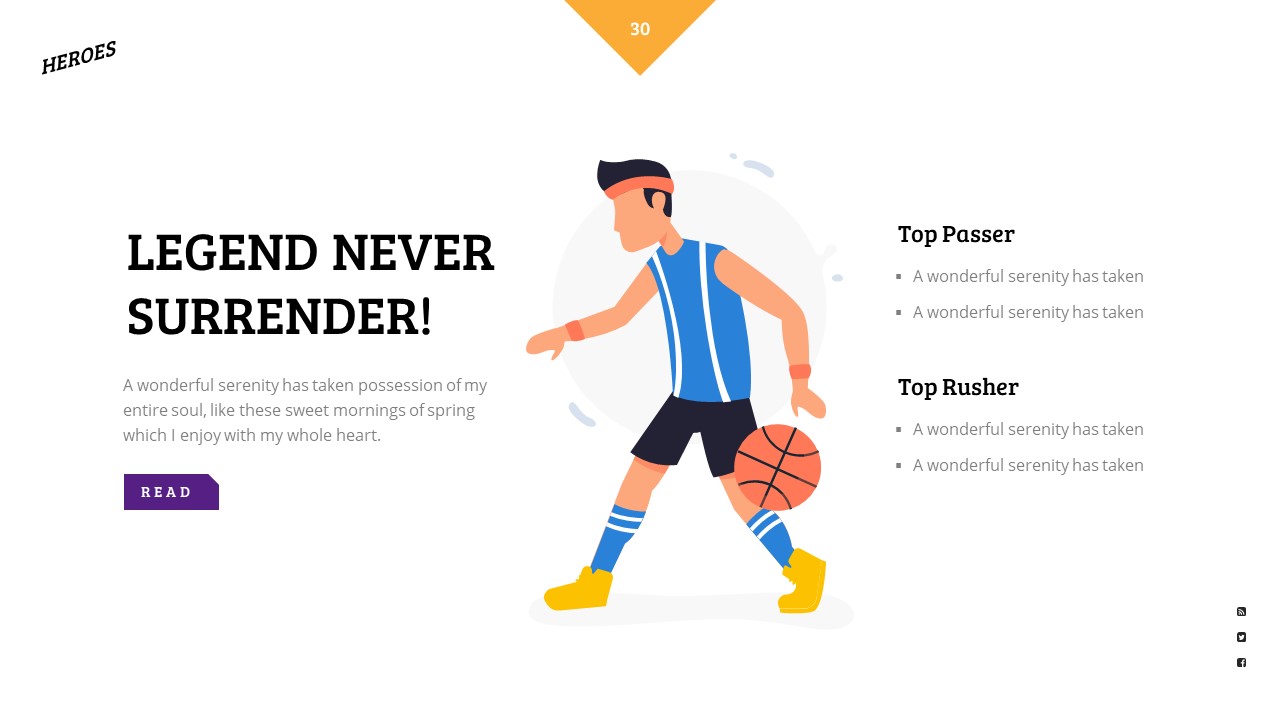 Heroes Creative Animated Sport Basketball PowerPoint Presentation ...