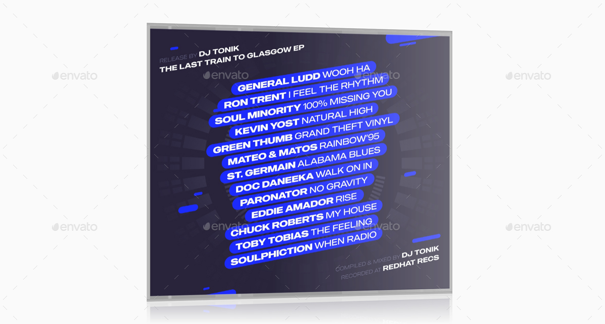 Modern DJ Mix / Album CD Cover Artwork Template, Print Templates ...