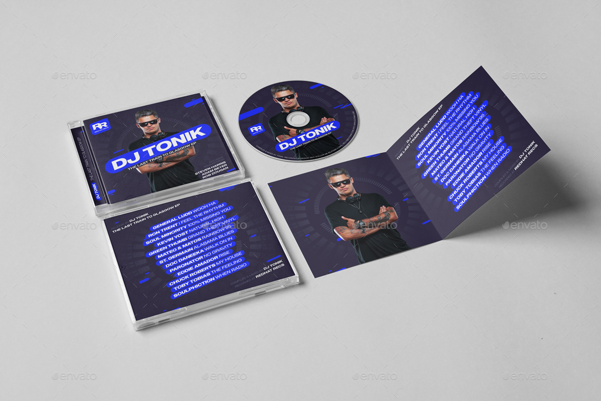 Modern DJ Mix / Album CD Cover Artwork Template, Print Templates ...