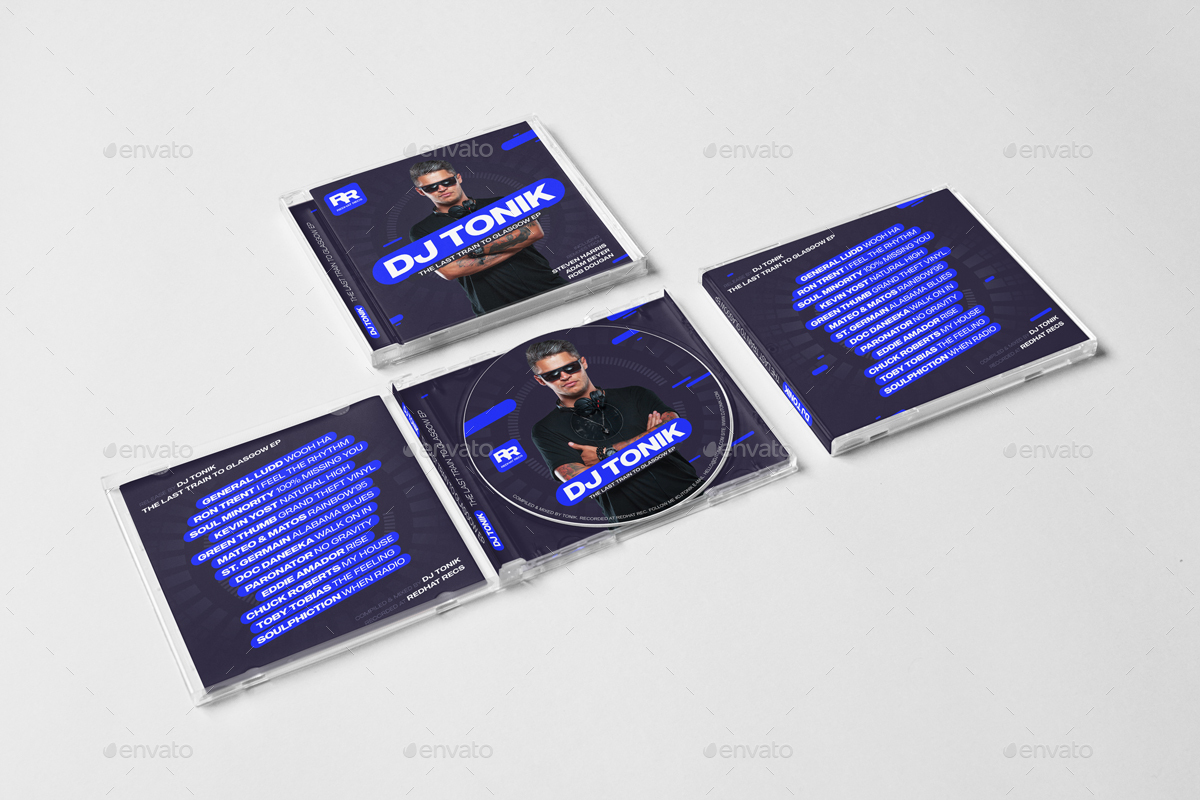 Modern DJ Mix / Album CD Cover Artwork Template, Print Templates ...