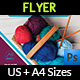Knitting Classes Flyer Template, Print Templates | GraphicRiver