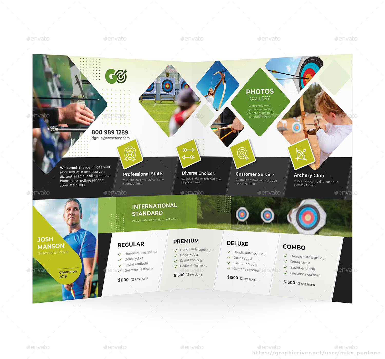 Archery Classes Print Bundle, Print Templates | GraphicRiver