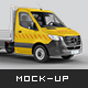 Mercedes Sprinter Dropside Van Mockup, Graphics | GraphicRiver