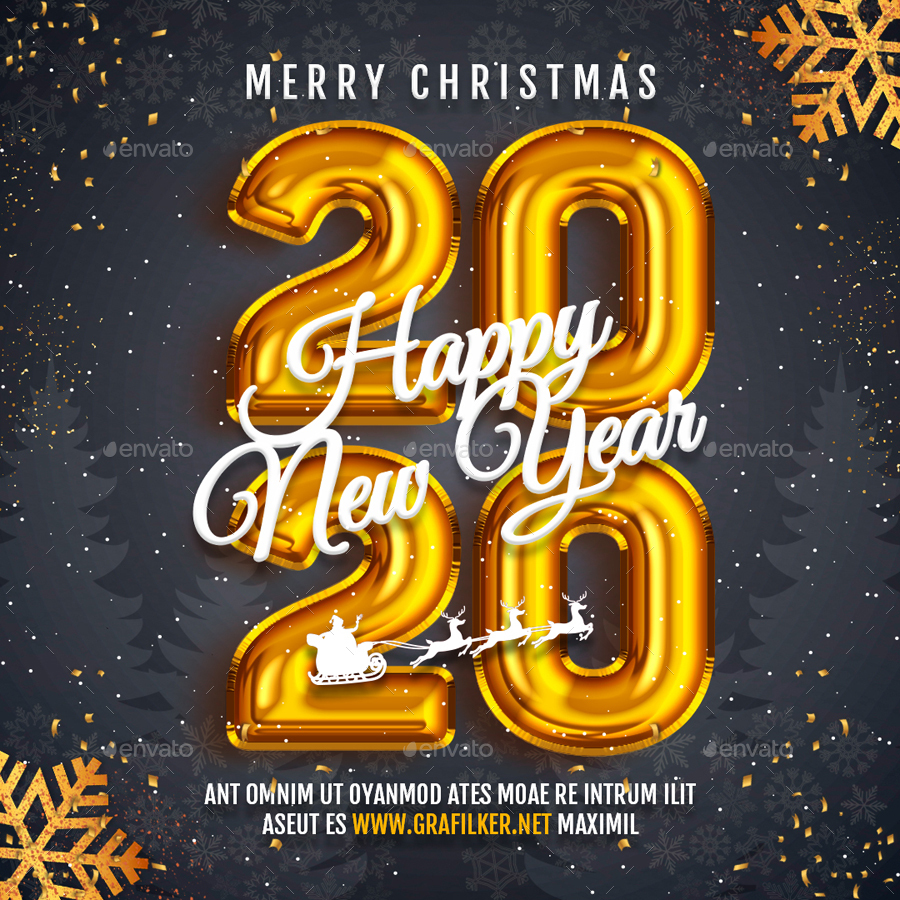 Christmas Social Media Templates, Web Elements | GraphicRiver