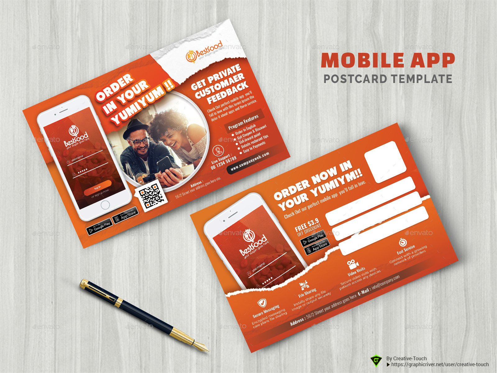 Mobile App Advertising Bundle, Print Templates | GraphicRiver