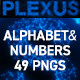 Plexus Alphabet & Numbers, Graphics | GraphicRiver