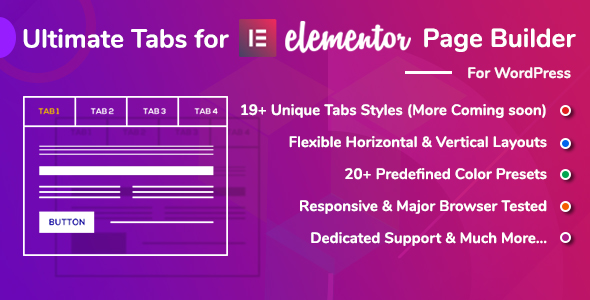 Ultimate Tabs - Addon for Elementor Page Builder WordPress Plugin by ...