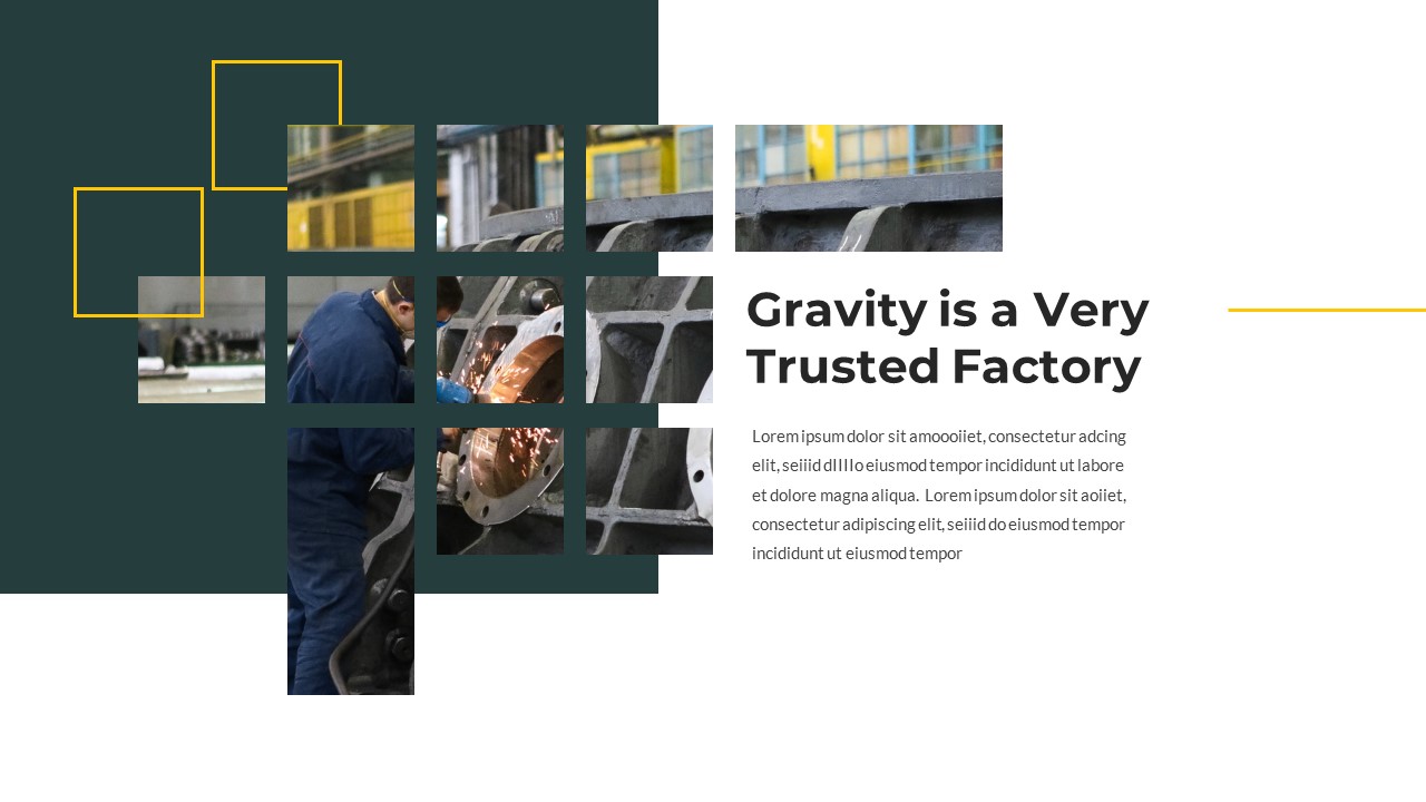 Gravity - Factory & Industrial Google Slide Template, Presentation ...