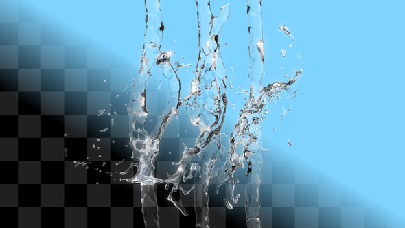 Water Collision 2, Motion Graphics | VideoHive