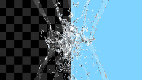 Water Collision 3, Motion Graphics | VideoHive