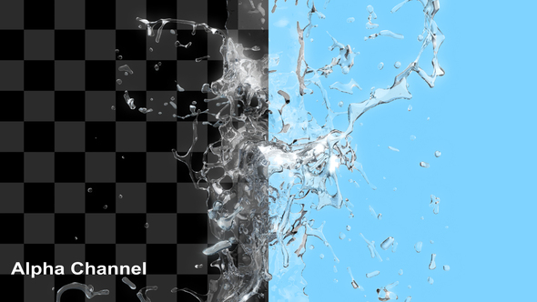 Water Collision 4, Motion Graphics | VideoHive