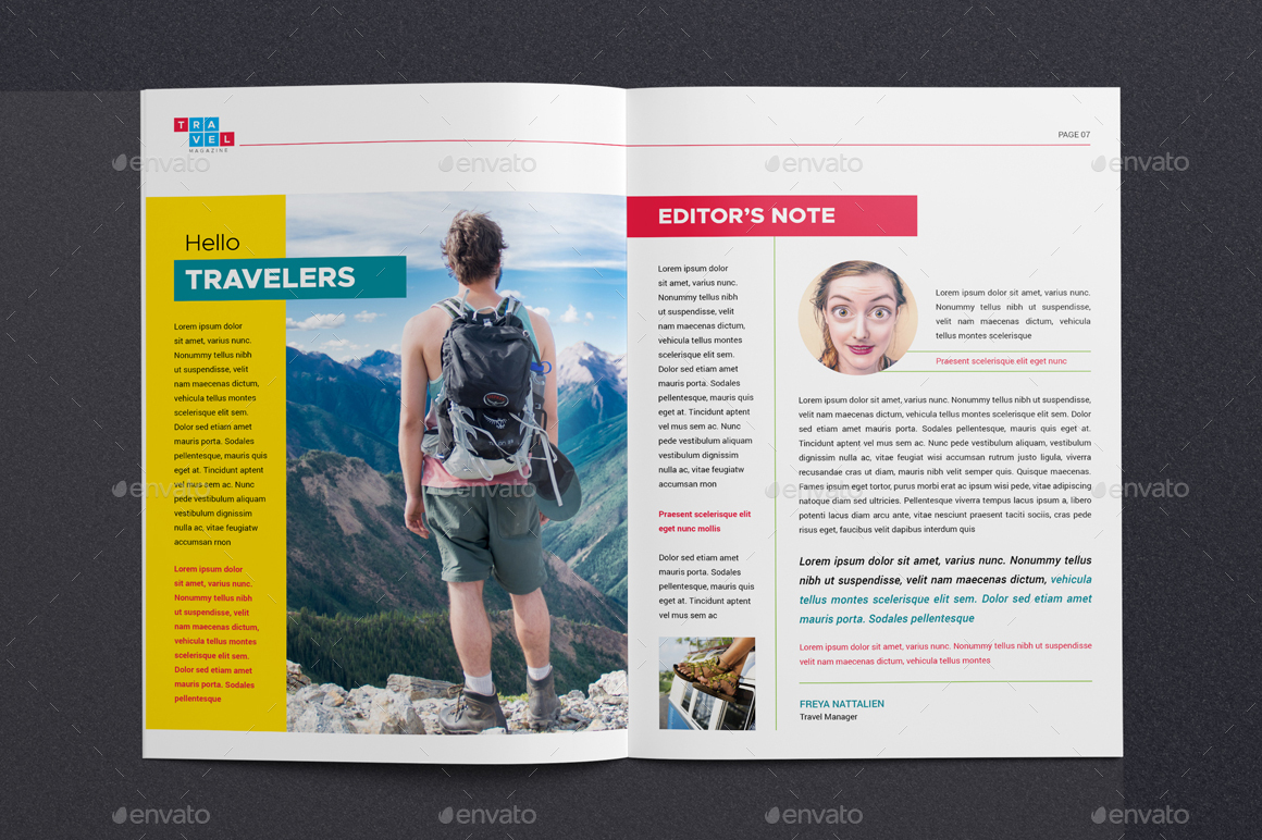 Travel Magazine by OrcShape | GraphicRiver