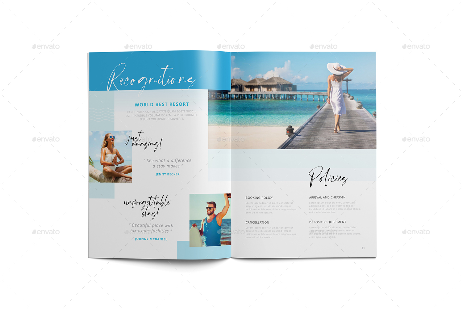 Beach Resort Catalog, Print Templates | GraphicRiver
