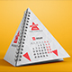 Pyramid Calendar Mockup, Graphics | GraphicRiver