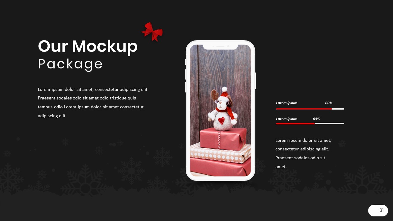 Merry Christmas Keynote Template by Slidesignus | GraphicRiver